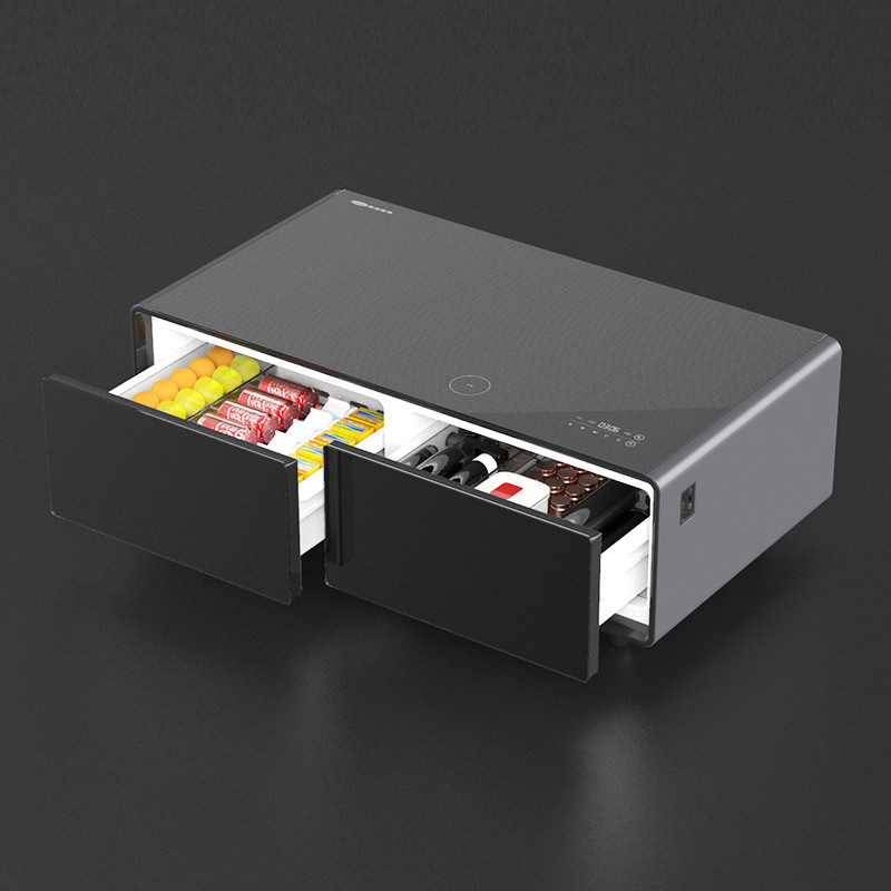 Home Furniture Smart Coffee Fridge Table with Tempered Glass Top and ...