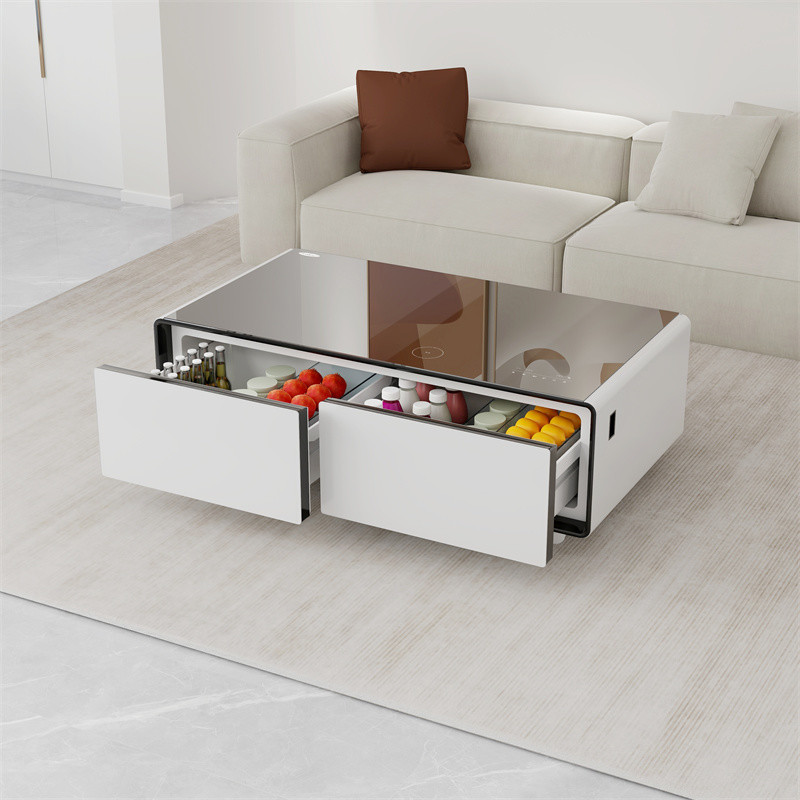 3D Printing Modern Smart Furniture Coffee Table Fridge with Music ...